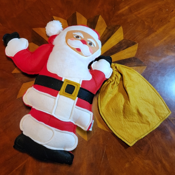 Vintage | Holiday | Soft Sculpture Santa With Fillable Bag | Poshmark